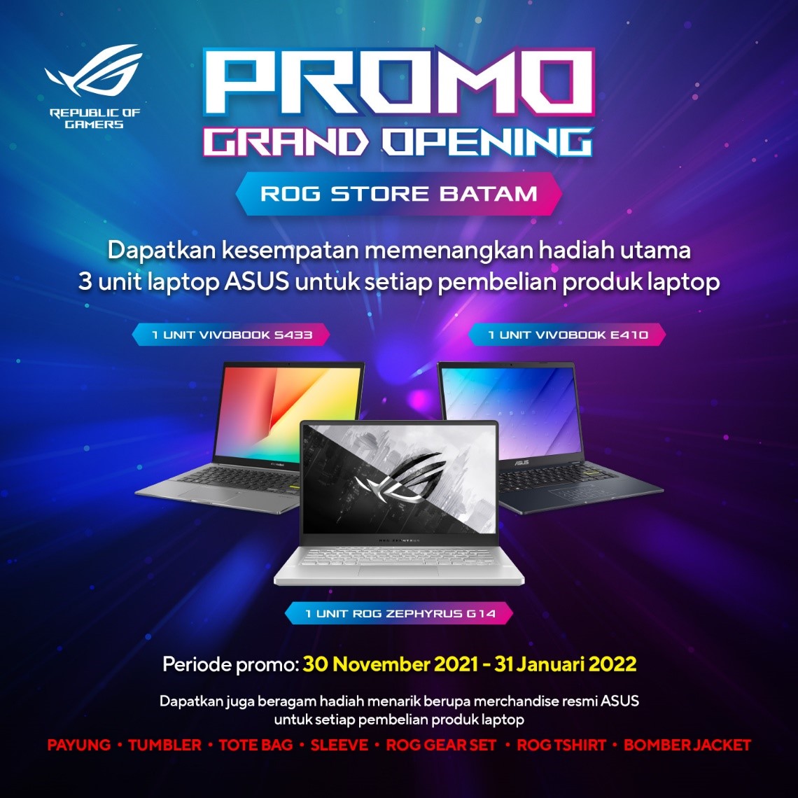 Pusat Penjualan ASUS ROG Kini Hadir di Batam - ZenCreator